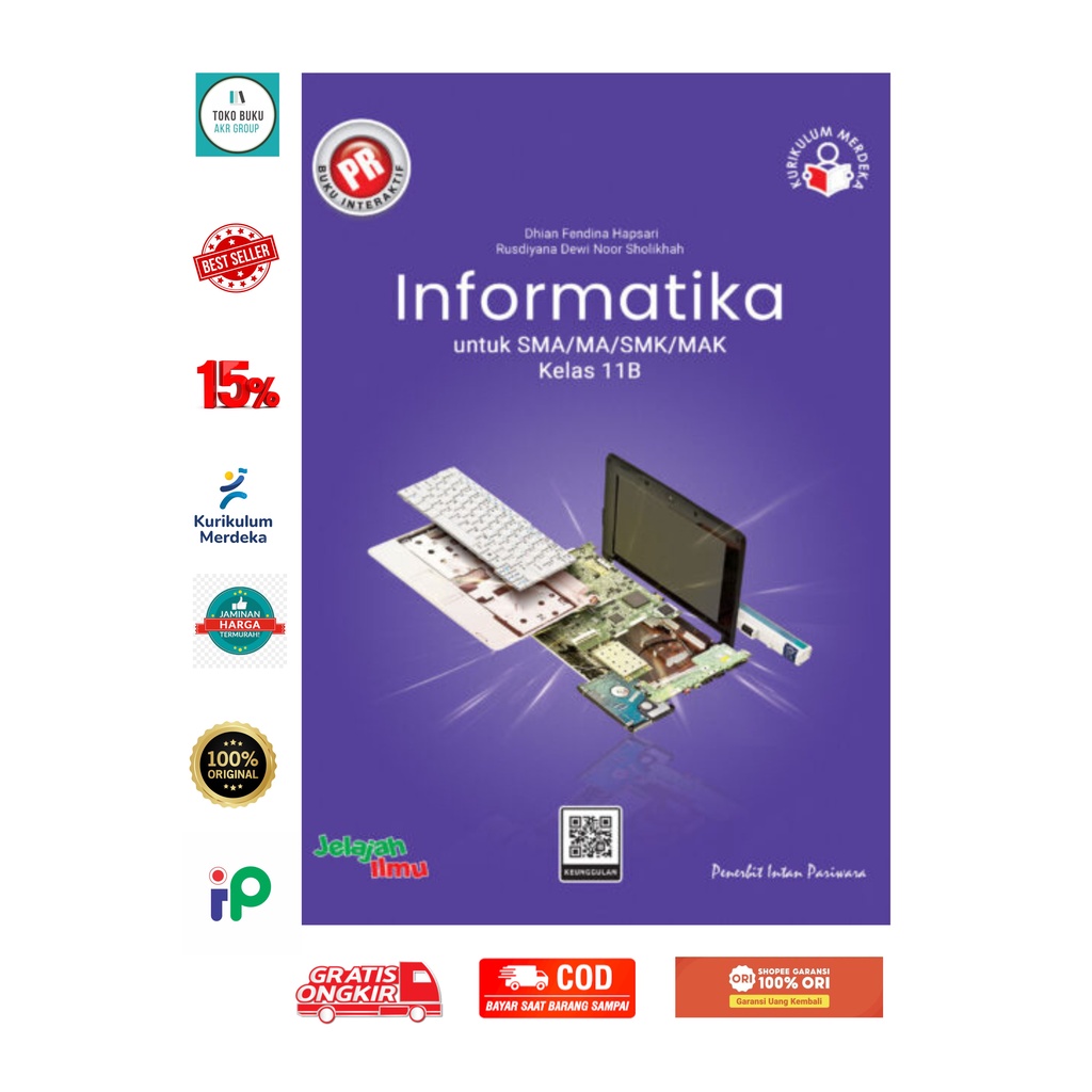Jual Buku PR/LKS interaktif INFORMATIKA SMA Kelas 11 Semester 2 Kurikulum Merdeka Tahun 2024 ...