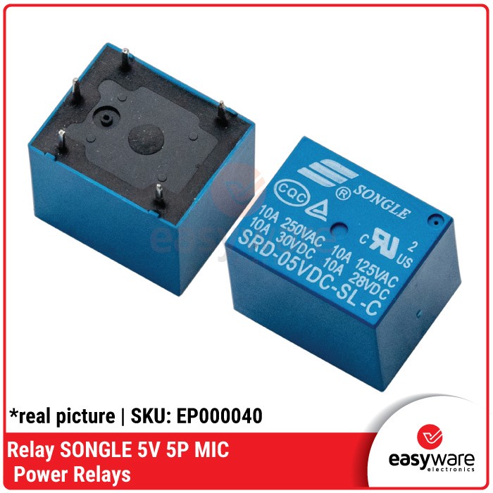 Jual Relay 5V 5 Pin Songle SRD-5VDC-SL-C 5V DC 10A Relay Songle ...