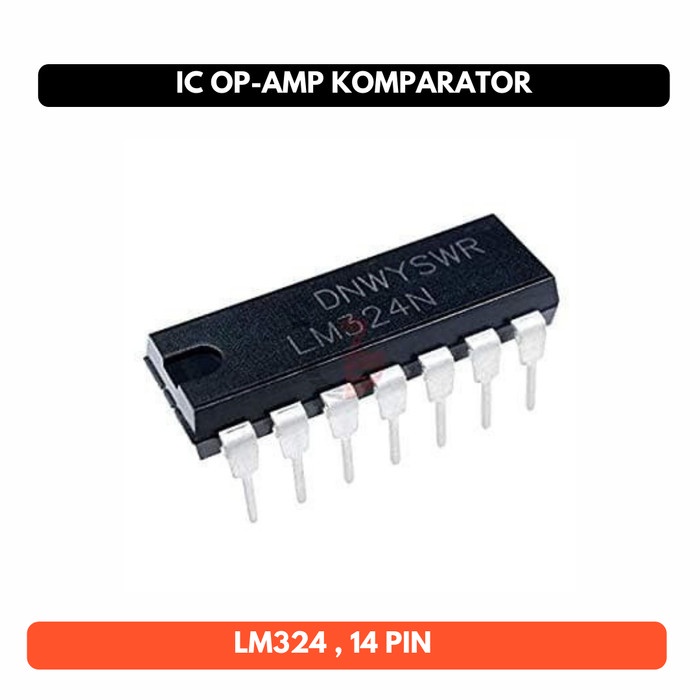 Jual IC LM324 Comparator LM 324 N LM324N 324N Op-Amp Voltage Komparator Low | Shopee Indonesia