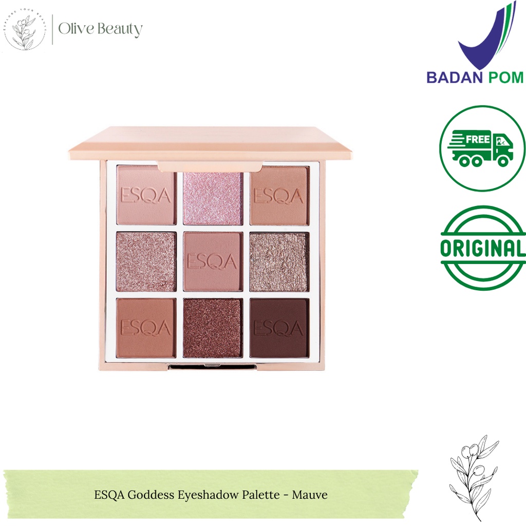 Jual ESQA Goddess Eyeshadow Palette - Mauve | Shopee Indonesia