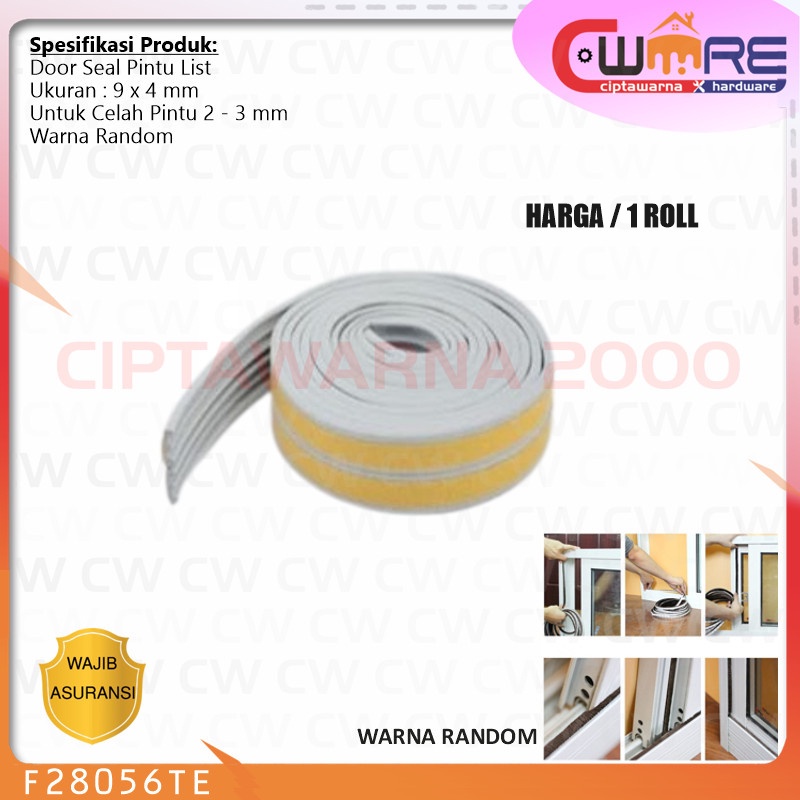 Jual Door Seal List Peredam Kedap Suara Karet Pintu Kayu Almunium 9x4mm ...
