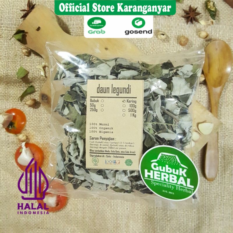 Jual DAUN LEGUNDI KERING 250 GRAM / Vitex Trifolia / MURNI / JSR ...