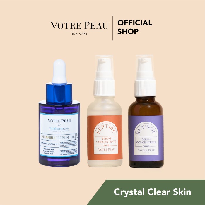 Jual Votre Peau Skin Care Crystal Clear Skin Set | Shopee Indonesia