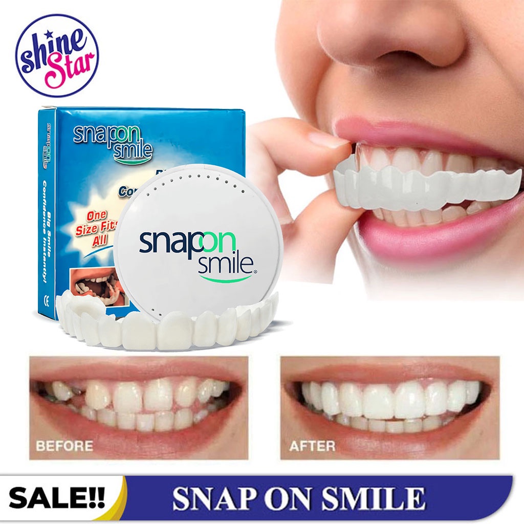 Jual [ COD ] ORIGINAL 100% SNAP ON SMILE AUTHENTIC / GIGI PALSU ...