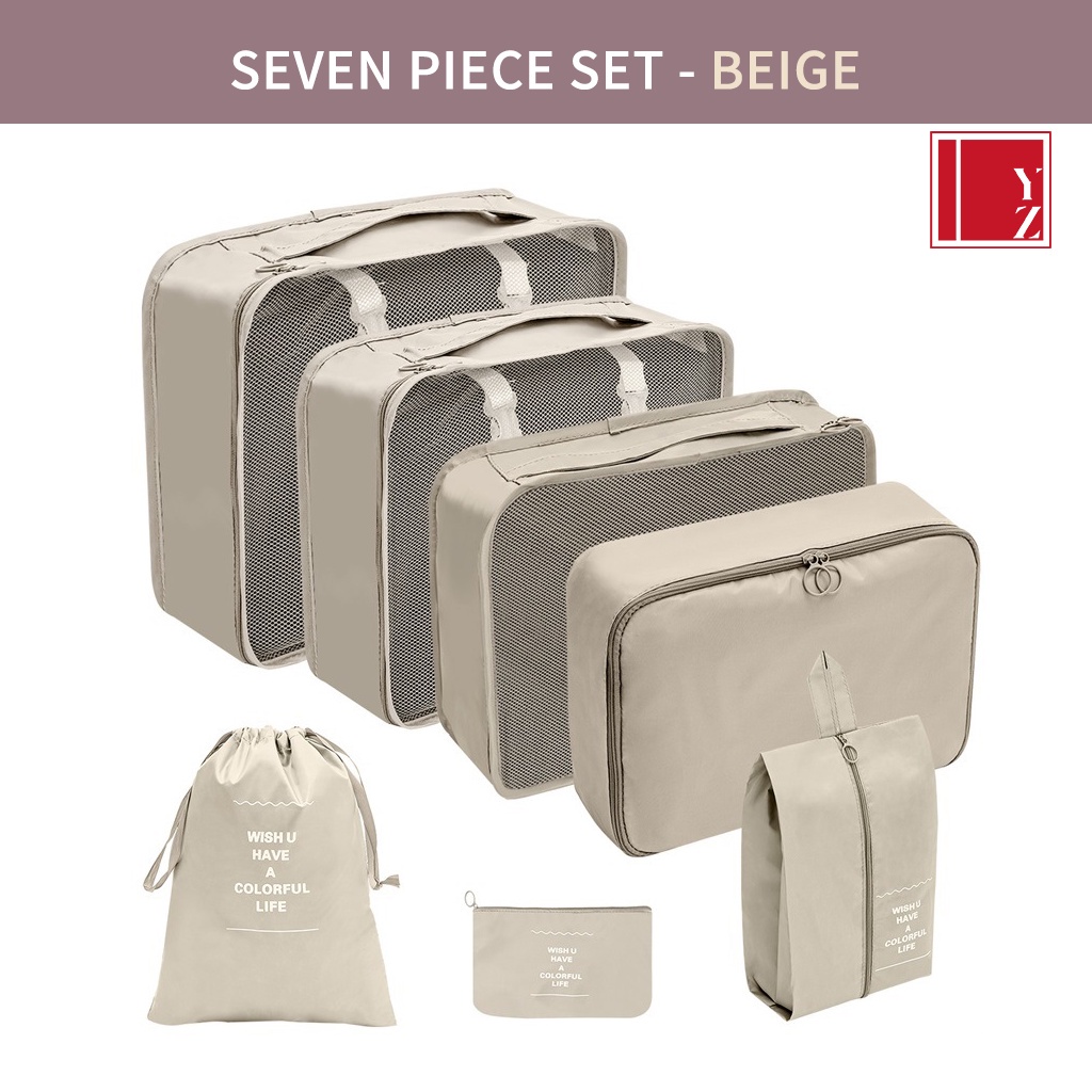 Jual 7in1 Tas Travel Organizer Storage Bag Luggage Bag Tas Packing ...