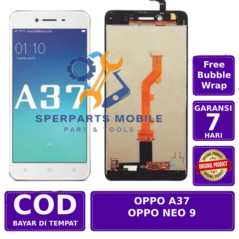 Jual LCD oppo Neo9/A37 Fullset Touchscreen ORIGINAL 100% Garansi 1 Bulan + Packing Bubbel ...