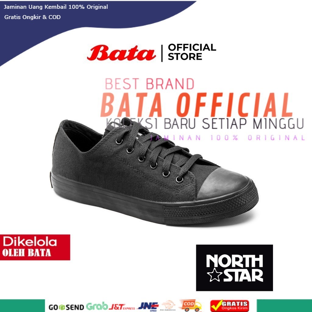 Jual Sepatu Snaekers North Star Sepatu Sneakers Pria Rover Black ...