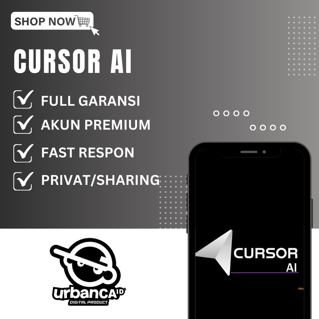 Jual Akun Cursor AI Pro 1 Tahun Private - Code Assistant Tool | Shopee Indonesia