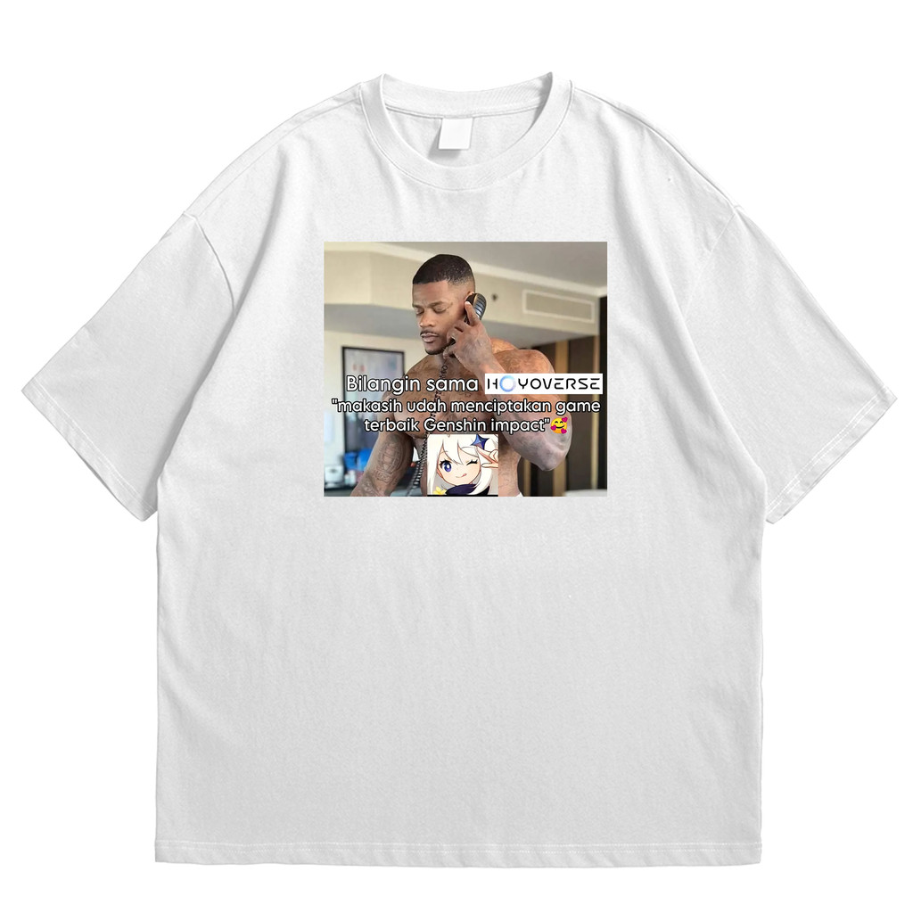 Jual Kaos Hoyoverse Meme Absurd - Unisex Pria Wanita - 24s Cotton Combed | Shopee Indonesia