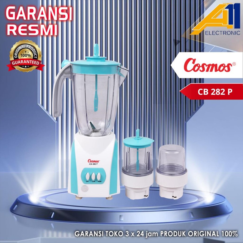Jual Cosmos Blender Plastik CB282P / CB 282 P Juicer 2 Liter 2 In 1 ...