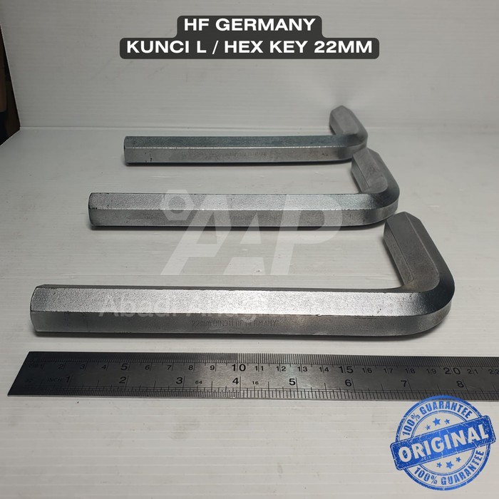 Jual KUNCI L 22 mm HF Germany / Hex Key / Kunci Hexagonal (harga per pc ...