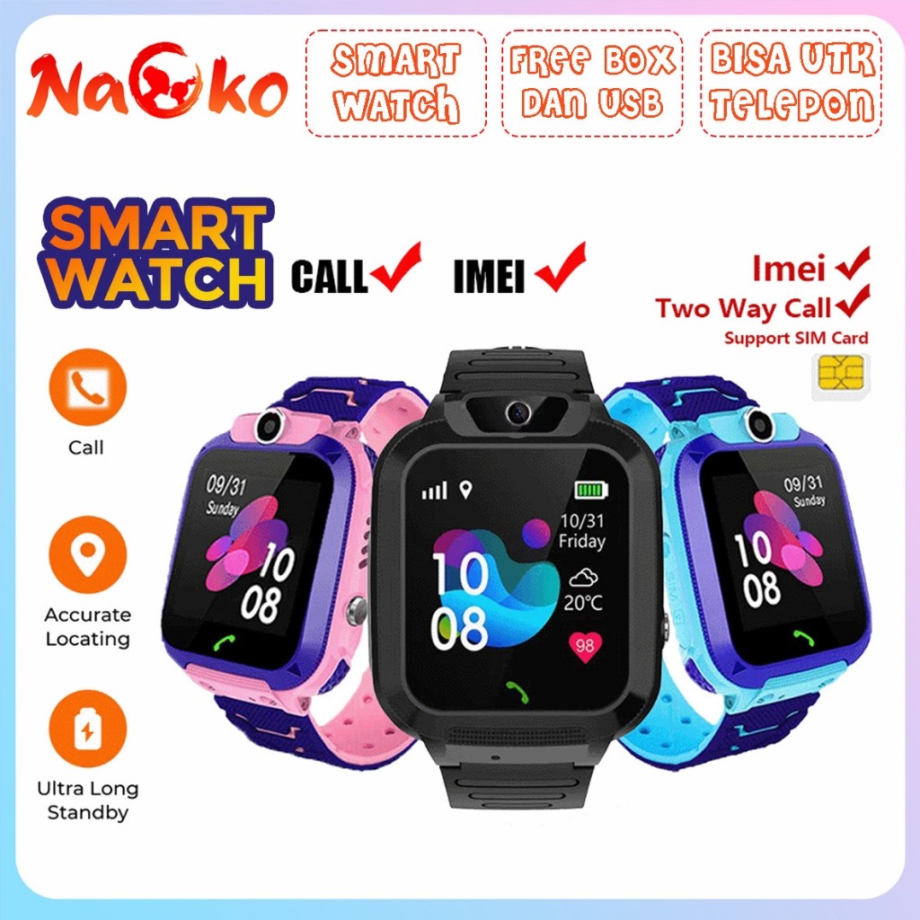 Jual GT65E Jam tangan anak untuk telepon anak Gps Digital Smartwatch ...
