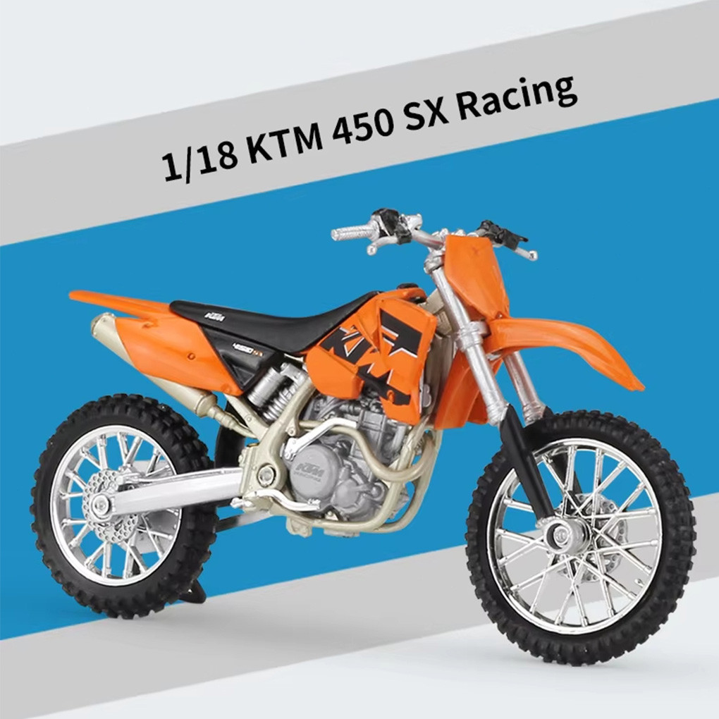 Jual Miniatur Motor Balap Diecast Cross Trail KTM Mainan Koleksi 1:18 ...