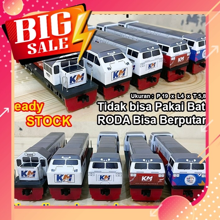 Jual MAINAN BERKUALITAS KERETA API Indonesia Lokomotif Gerbong Kereta Api PROMO | Shopee Indonesia