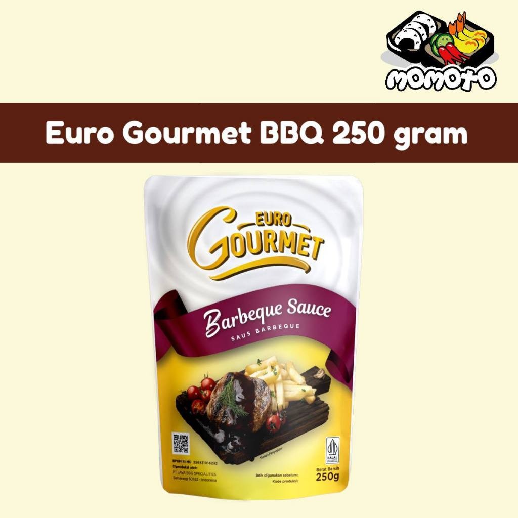 Jual Euro Gourmet Barbeque Sauce BBQ 250 gram Halal Saus Bakaran Saos ...