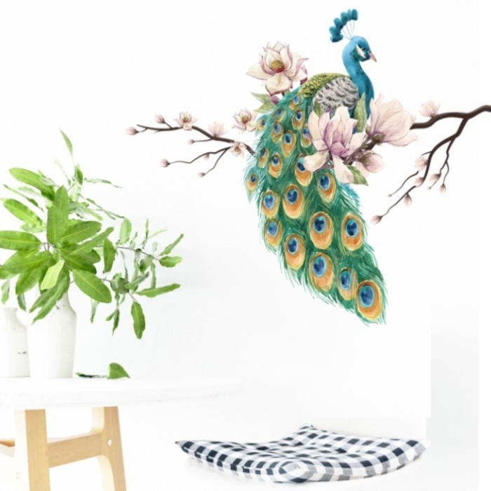 Jual Stiker Dinding / Stiker Kaca / Wall Sticker (Burung Merak dan ...