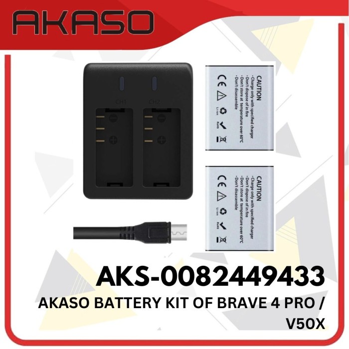 Jual Akaso Battery Kit of Brave 7 LE Battery Kit for Brave 7 LE Brave ...