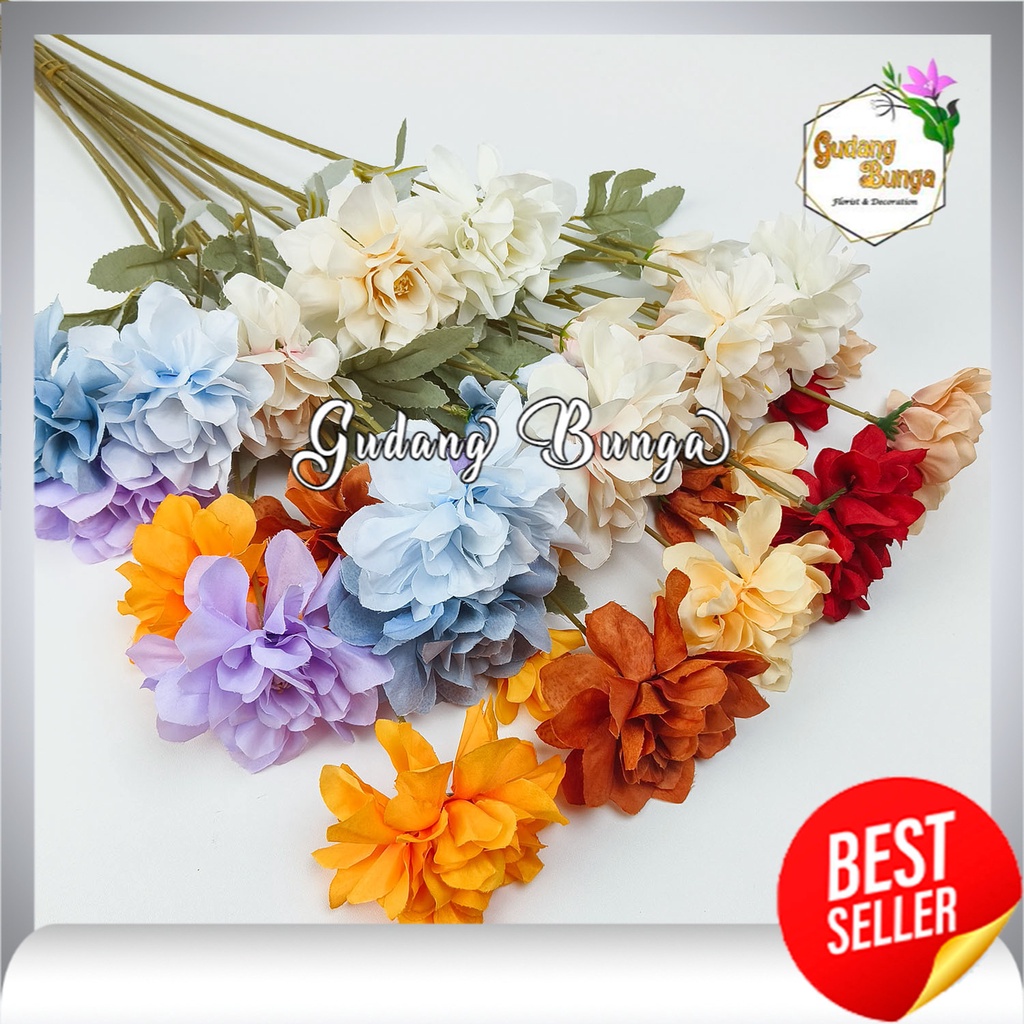 Jual Bunga Semanggi Sakura Tangkai Panjang 65cm Artificial Imitasi kain ...