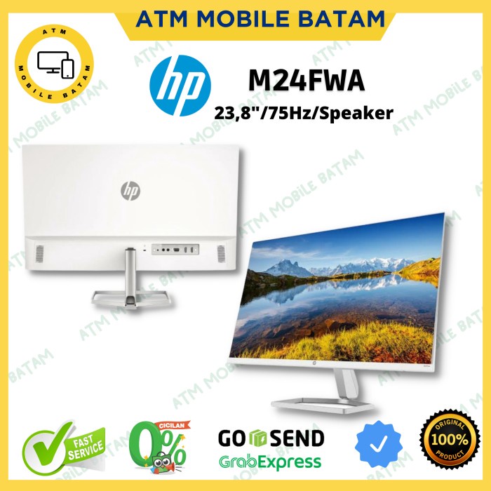 Jual Monitor LED HP M24fwa IPS freesync 75hz bezeless +speaker hdmi vga ...