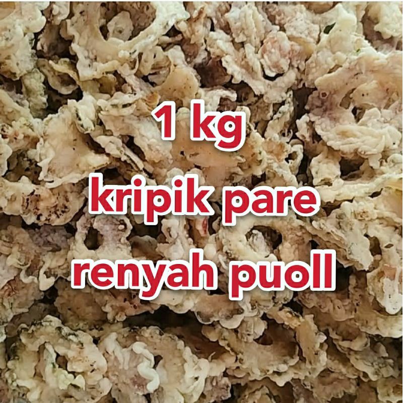 Jual KERIPIK KRIPIK PARE 1 KG SNACK KERING CAMILAN CEMILAN MAKANAN ...