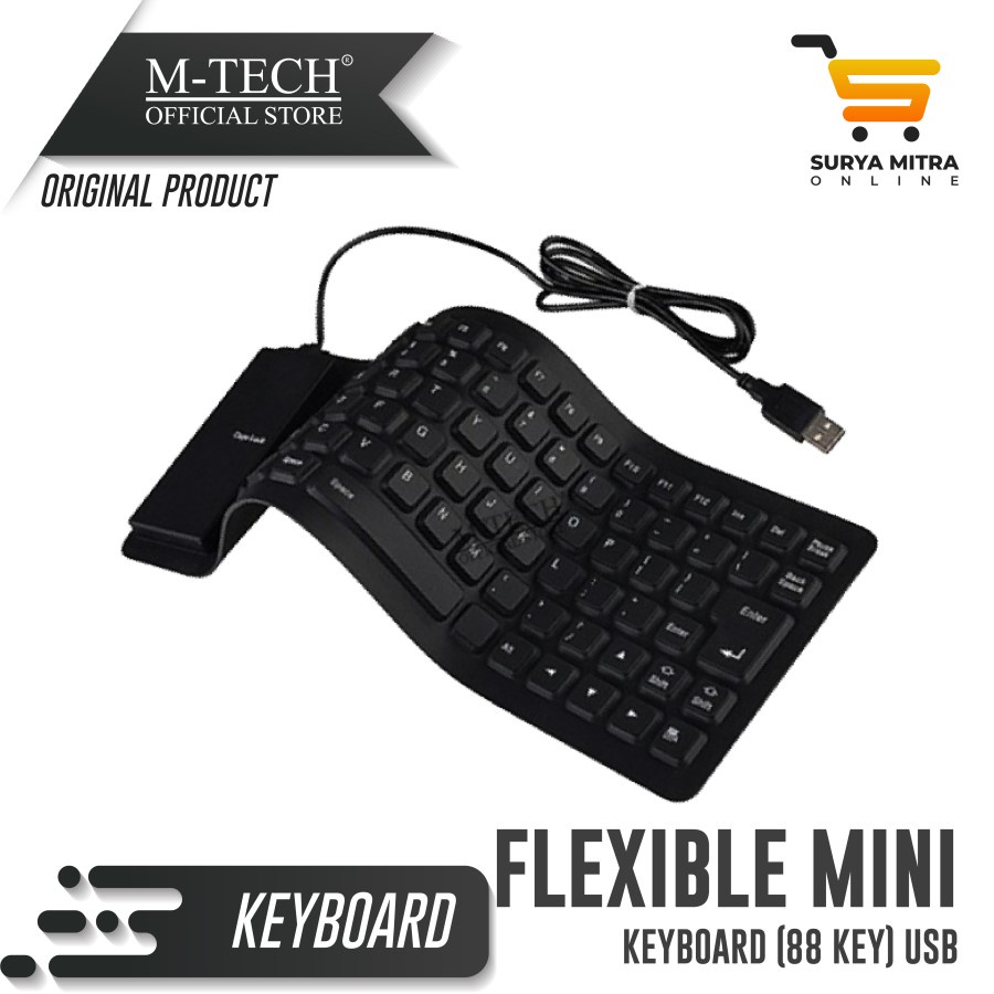 Jual M-Tech Original Keyboard Flexible USB Fleksibel | Shopee Indonesia
