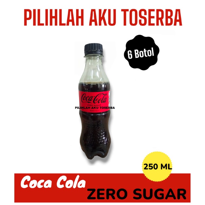 Jual Coca Cola ZERO SUGAR MINI Botol Pet Imut - ( HARGA 6 BOTOL ...
