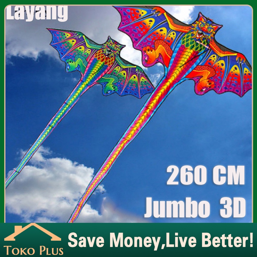 Jual Layang Layang Naga Besar 3D Layangan Elang Naga Jumbo 3D ekor ...