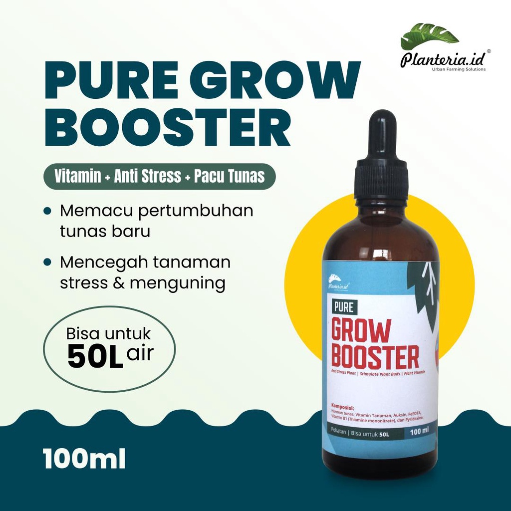Jual PURE GROW BOOSTER 100 ml PLANTERIA | Shopee Indonesia