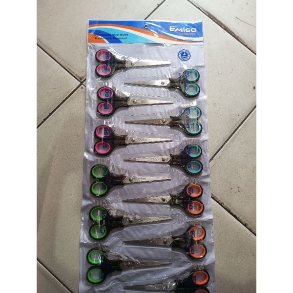 Jual Gunting Tanggung Renceng Emidio 865 ( 1lbr/12pcs ) | Shopee Indonesia