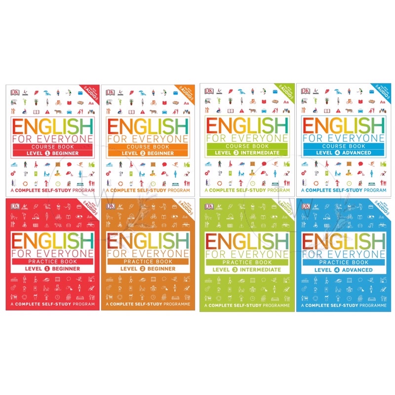 Jual buku fisik English for Everyone 1 2 3 4 Course Book & Practice ...