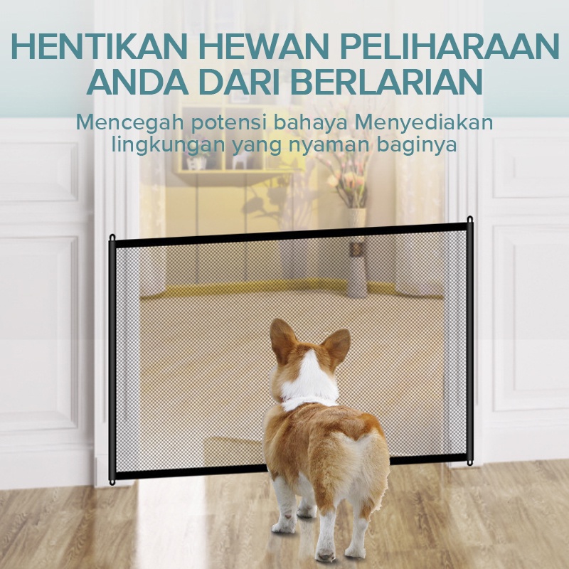 Jual Magic Gate Pintu Jaring Penghalang Pagar Kandang Kucing Anjing ...