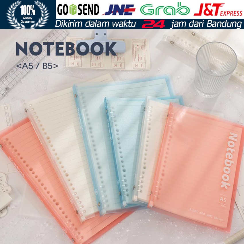 Jual Buku Catatan Binder A5/B5 Dengan 30 Lembar Halaman Notebook Loose ...