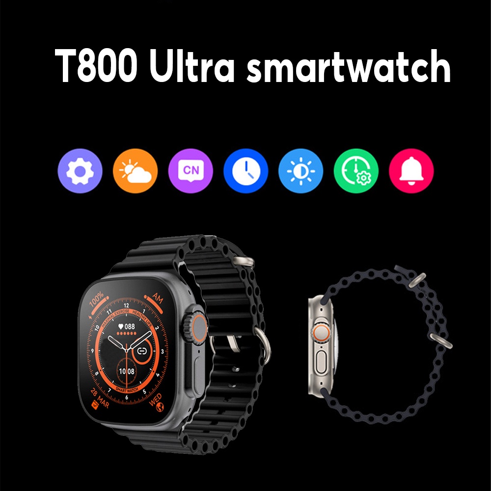Jual Smartwatch T800 Ultra Bluetooth Jam Tangan 1.99 inch HD Screen ...