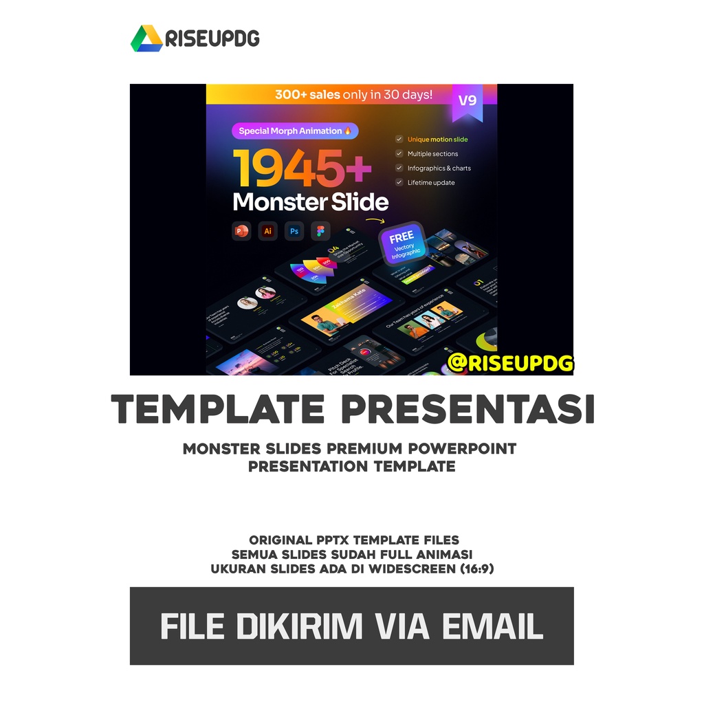 Jual Monster Slides Premium PowerPoint Presentation Template | Shopee ...