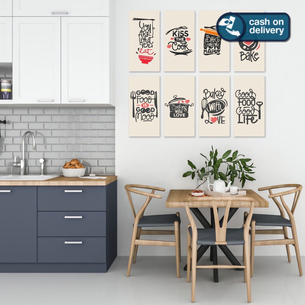 Jual Dekorasi Pajangan Poster Ruangan Dapur Rumah Poster Food Kitchen ...