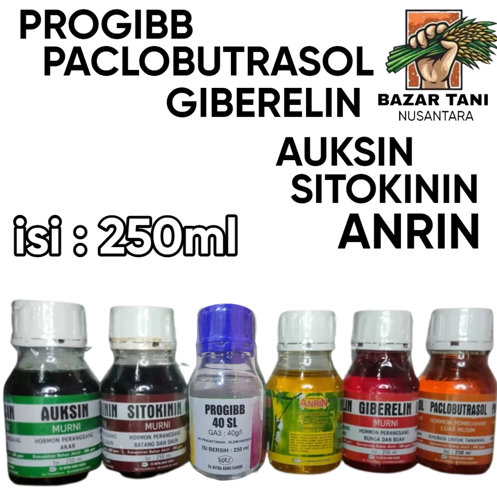 Jual btn ZPT Ukuran 250ml AUKSIN GIBERELIN SITOKININ ANRIN ...