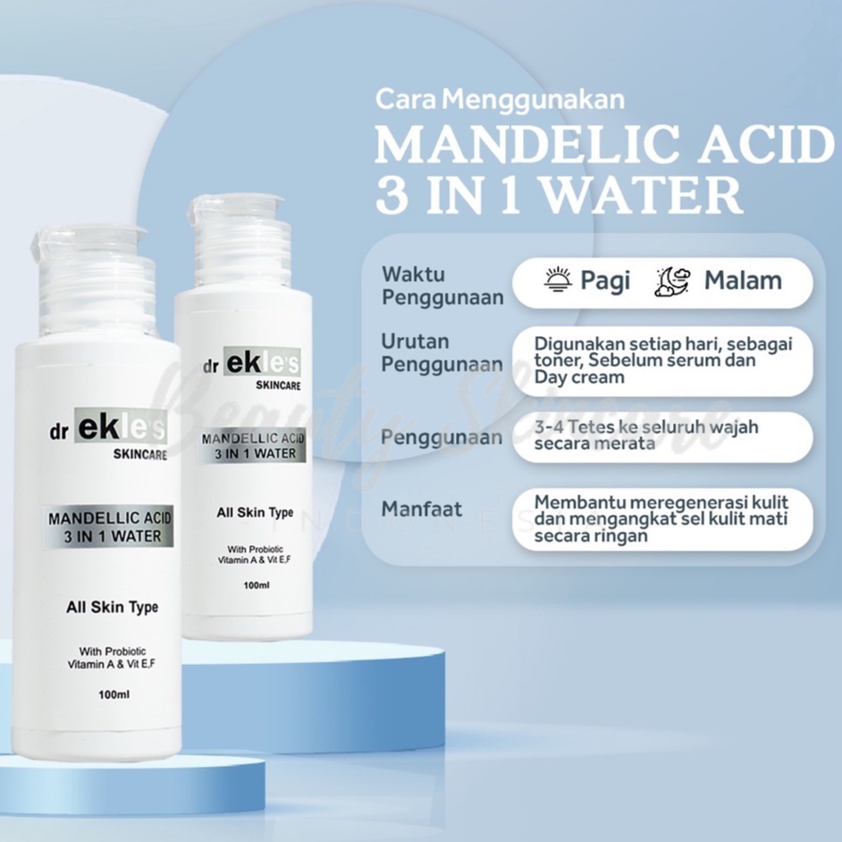 Jual Mandelic Acid 3 In 1 Water Dr Ekles Untuk Menyegarkan Kulit Wajah ...
