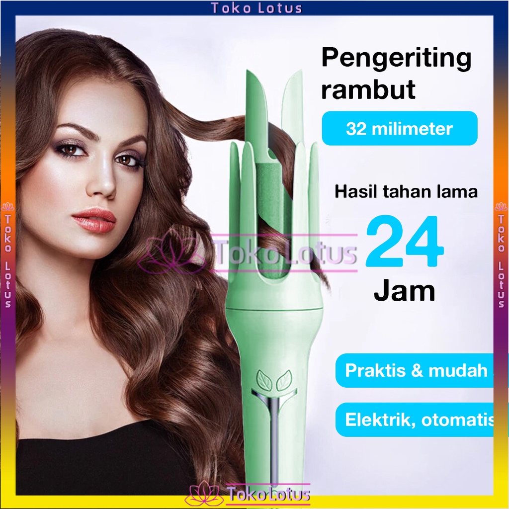 Jual Pengeriting Rambut Otomatis Smart Heat Auto Curling Pro Curl Hair ...