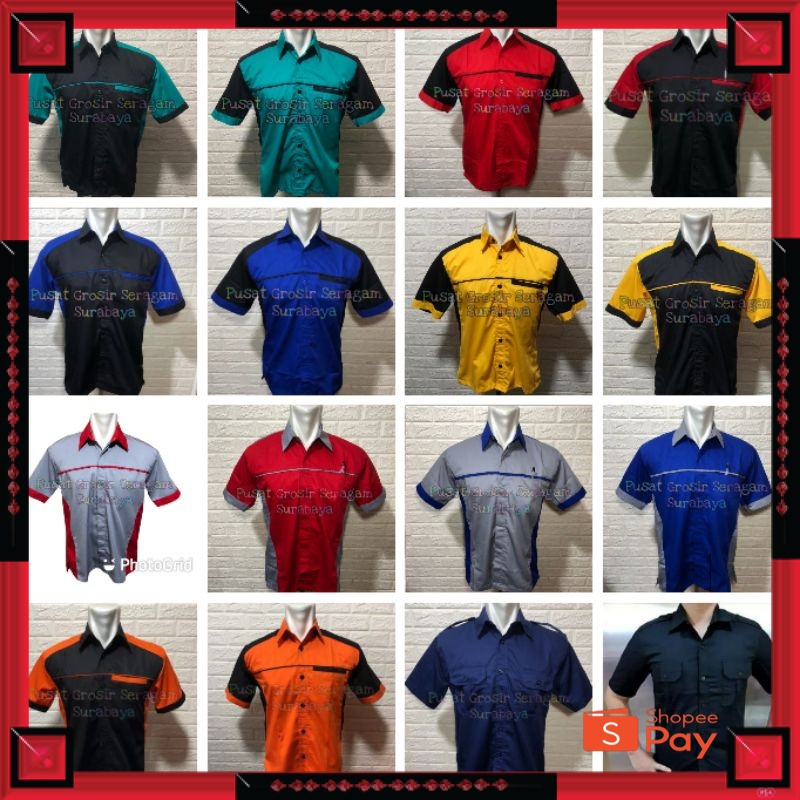 Jual 12.12 SERAGAM SALE / Grosir Baju Kerja pria seragam kerja pria ...