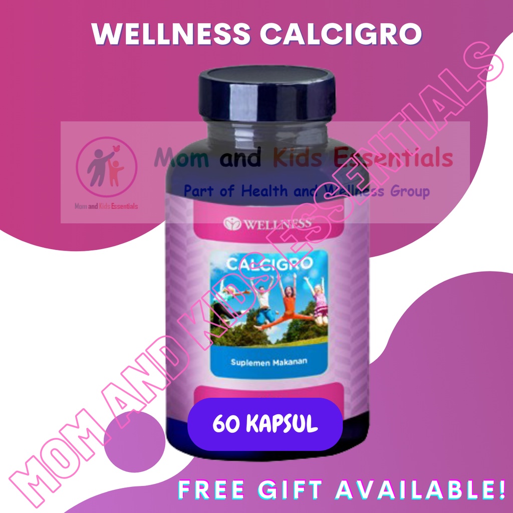 Jual WELLNESS CALCIGRO 60 KAPSUL CALCIUM VIT D VITAMIN TULANG KESEHATAN | Shopee Indonesia