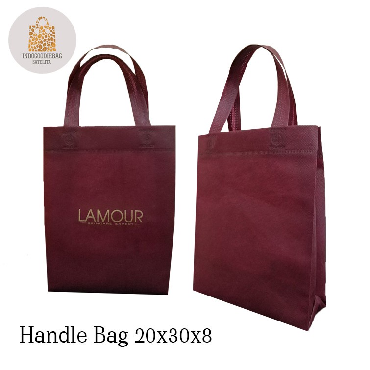 Jual Model Tali Box Berdiri 20x30 Tas Goodie bag Spunbond Laken ...