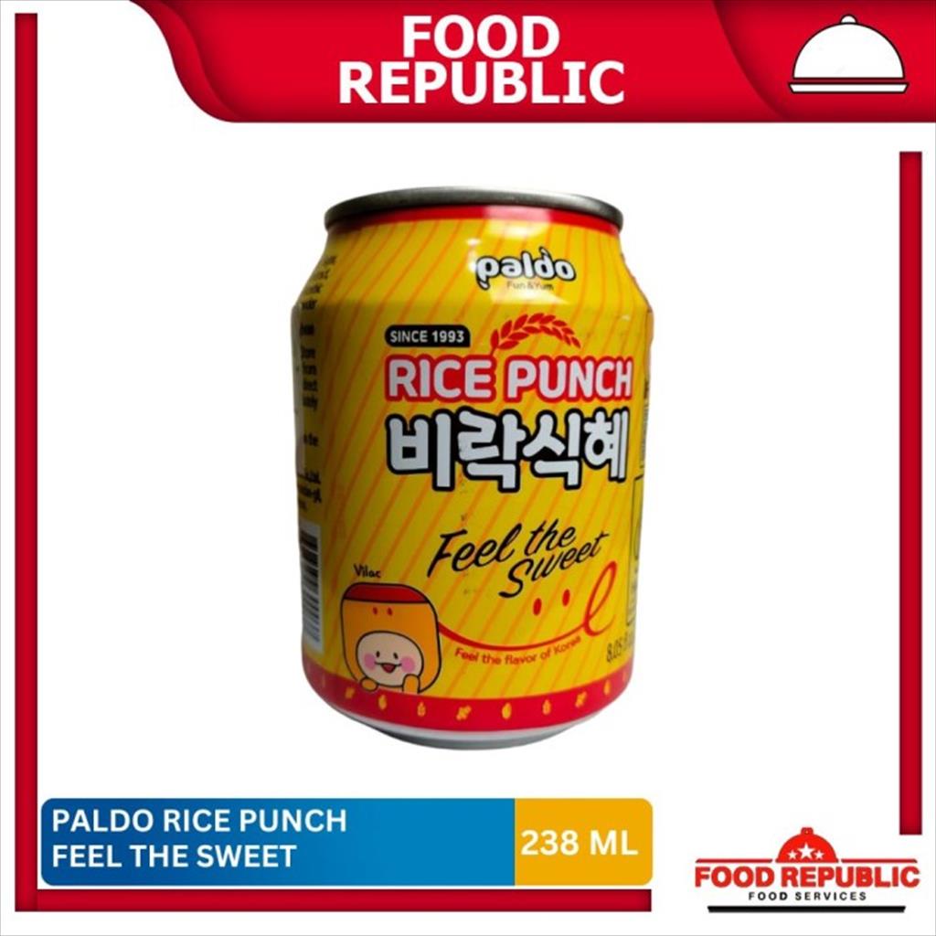 Jual Paldo Rice Punch Feel The Sweet 238 Ml minuman khas korea Halal Mui | Shopee Indonesia