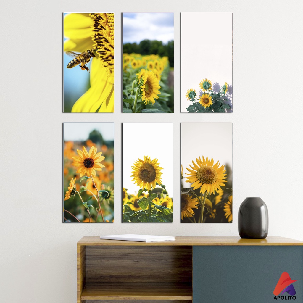 Jual HIASAN DINDING BUNGA MATAHARI (20x30) WALL DECOR BUNGA MATAHARI ...