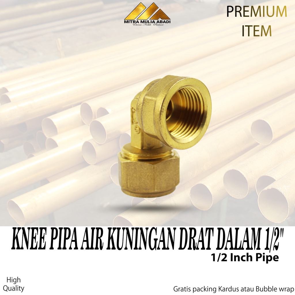 Jual KNEE PIPA AIR PANAS KUNINGAN DRAT DALAM 1/2" | Shopee Indonesia