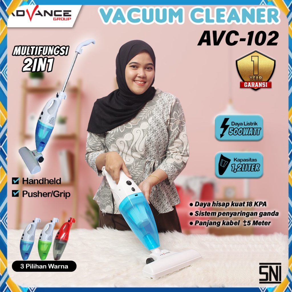 Jual Advance Vacuum Cleaner Penyedot Debu 2 in1 Handheld 500 Watt AVC ...