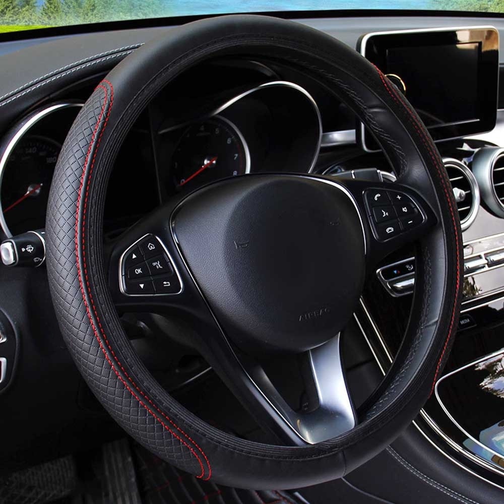 Jual Cover Setir Mobil Bahan Kulit Steering Wheel Cover | Cek Deskripsi ...