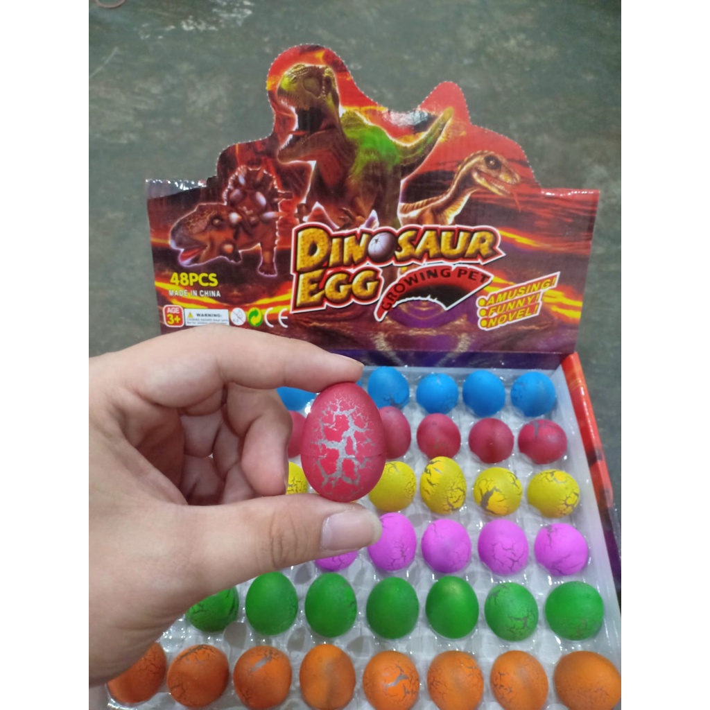 Jual *DUNIA PESTA* MAINAN TELUR DINOSAURUS / TELOR RENDAM / DINOSAUR ...