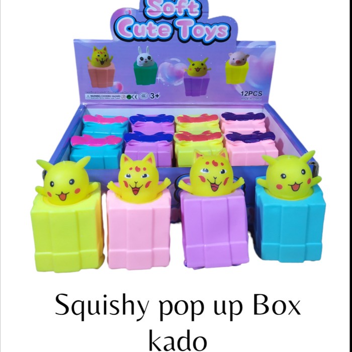 Jual Mainan Anak Squishy Pop Up Squisi Karet Pencet Karakter Hewan dan ...