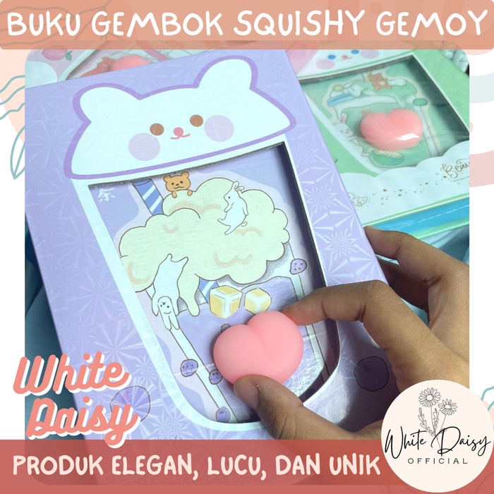 Jual Buku gembok squishy boba diary anak gemoy pastel unik book ...