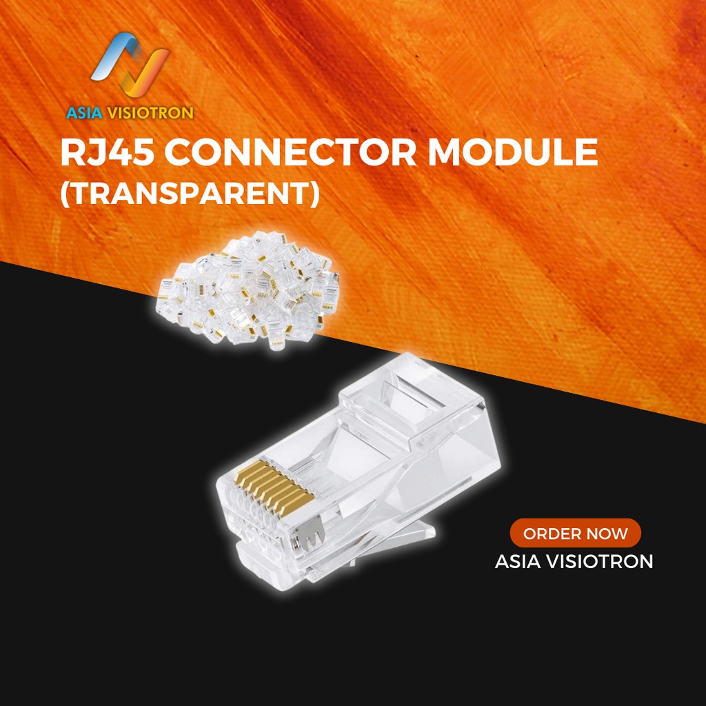 Jual Connector Module RJ45 (transparent) | Shopee Indonesia